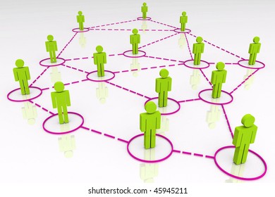 3d Render Human Connections Stock Illustration 45945211 | Shutterstock