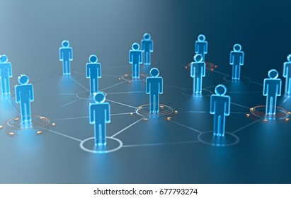 3d Render Human Social Network Resource Stock Illustration 677793274 ...