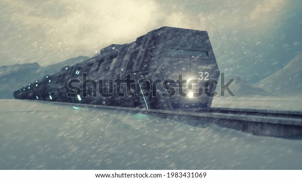3d Render Icebreaker Train Concept Stock Illustration 1983431069 ...