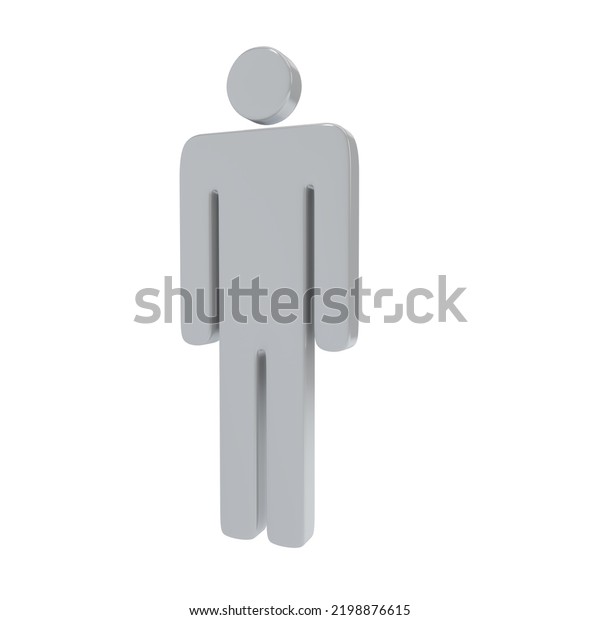 3d Render Illustration Human Man Icon Stock Illustration 2198876615 ...
