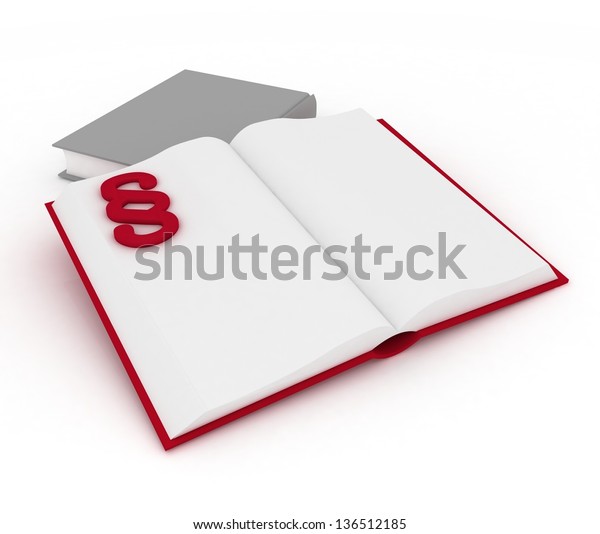 3d Render Illustration Open Book Paragraph Stock Illustration 136512185 ...