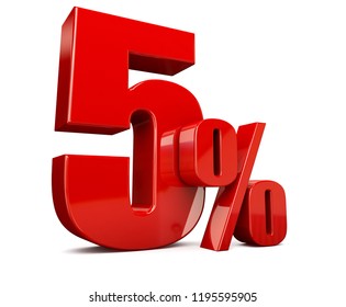 3d Render Illustration Red Fifty Percent Stock Illustration 1196834197