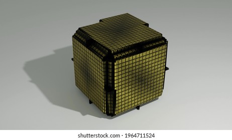 3d Render Illustration Sci Fi Box Stock Illustration 1964711524 ...