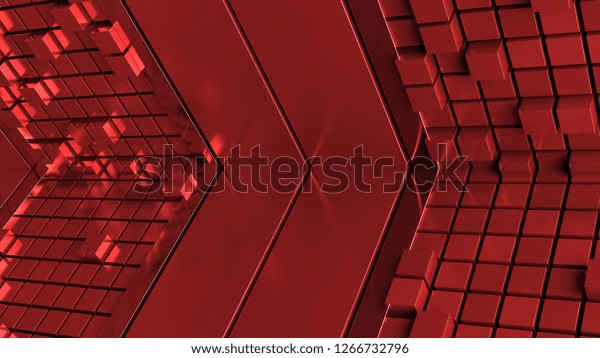 3d Render Illustration Simple Geometry Shapes Stock Illustration ...