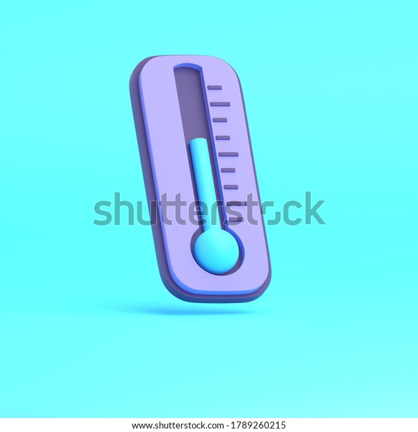 3d Render Illustration Thermometer Measuring Heat Stock Illustration ...