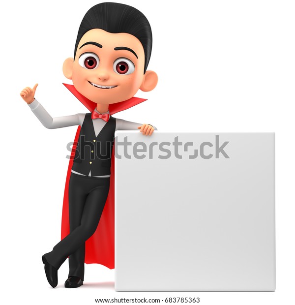 3d Render Illustration Vampire Clean Card Stock Illustration 683785363 ...