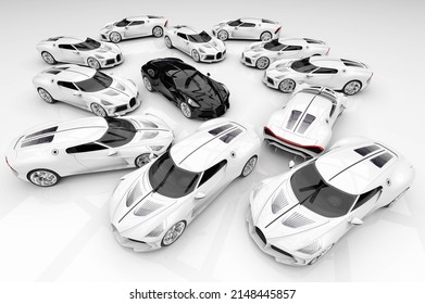 3d Render Image Expensive Car Representing Stock Illustration ...