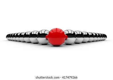 3d Render Image Group Sphere Representing Stock Illustration 417479266 ...