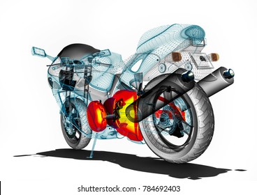 427 Motorcycle structure parts Images, Stock Photos & Vectors ...