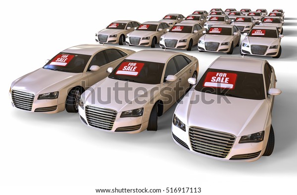 3d Render Image Representing Cars Sale 스톡 일러스트 516917113 | Shutterstock