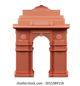 3d Render India Gate Monument On Stock Illustration 2015389118