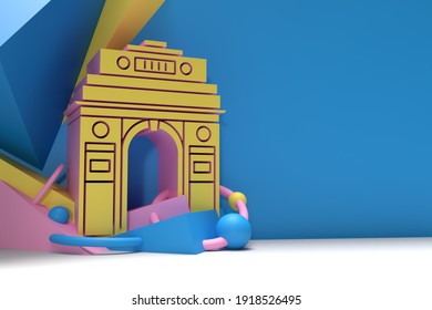 3d Render India Gate New Delhi Stock Illustration 1918526495 | Shutterstock