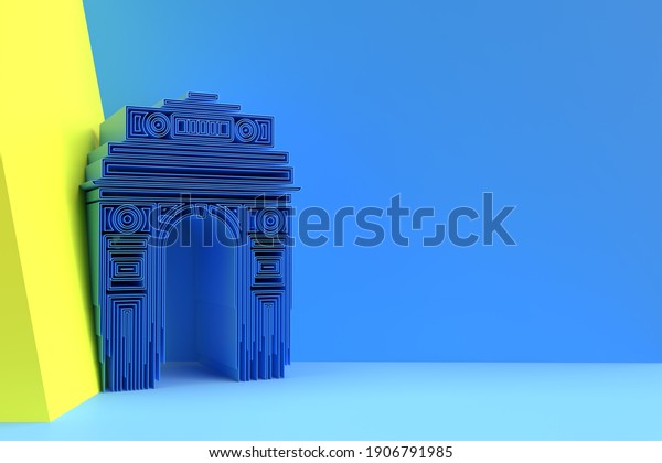3d Render India Gate New Delhi Stock Illustration 1906791985 | Shutterstock