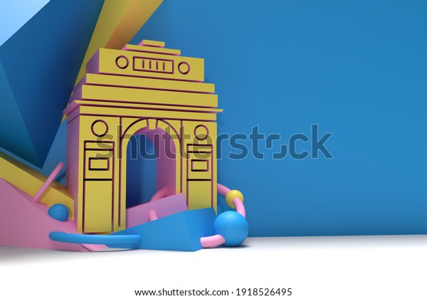 3d Render India Gate New Delhi Stock Illustration 1918526495 | Shutterstock