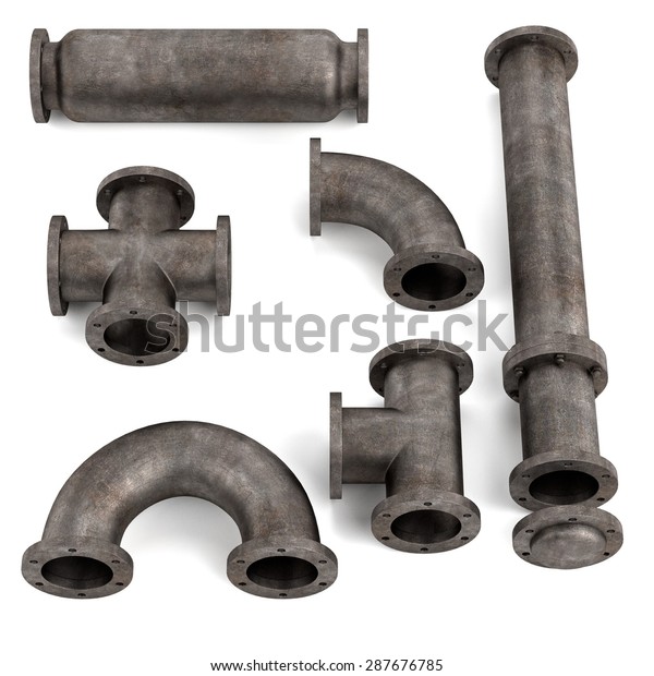 3d Render Industrial Pipes Stock Illustration 287676785 | Shutterstock