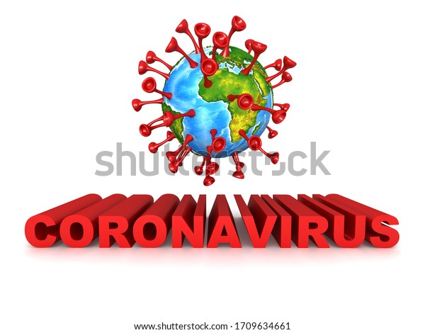 3d Render Infected World Globe Word Stock Illustration 1709634661 ...