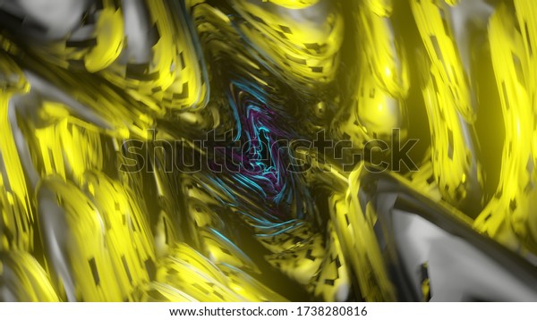 3d Render Infinite Sphere Abstract Glow Stock Illustration 1738280816 ...