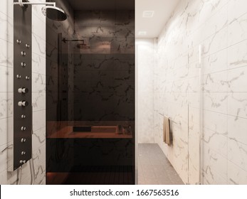Interior Corridor Passenger Lift Marble Stairs Stock Photo 218508301 ...