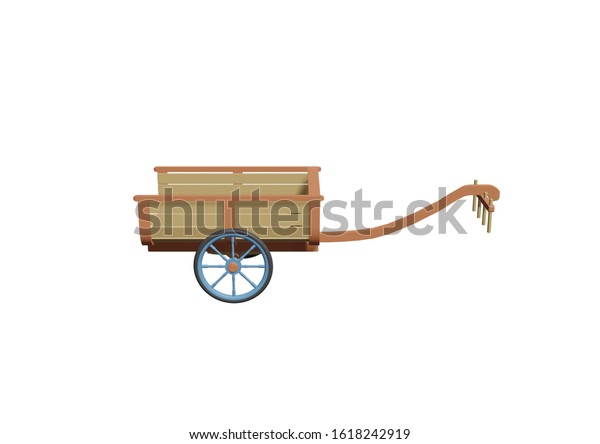 3d Render Kereta Sapi Stock Illustration 1618242919 | Shutterstock