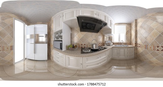 969 360 degree panorama kitchen Images, Stock Photos & Vectors ...