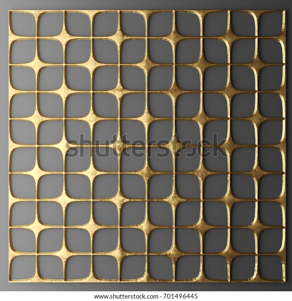 3d Render Lattice Gold Stock Illustration 701496445 | Shutterstock