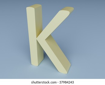3d Render Letter K Stock Illustration 37984243 | Shutterstock