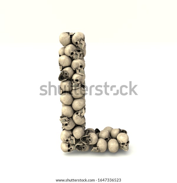 3d Render Letter L Made Out Stock Illustration 1647336523 | Shutterstock