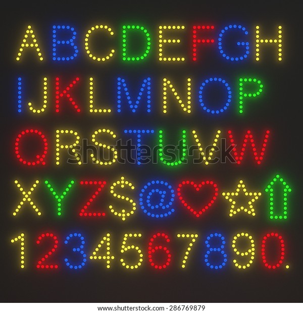 3d Render Light Bulb Alphabet Stock Illustration 286769879 | Shutterstock