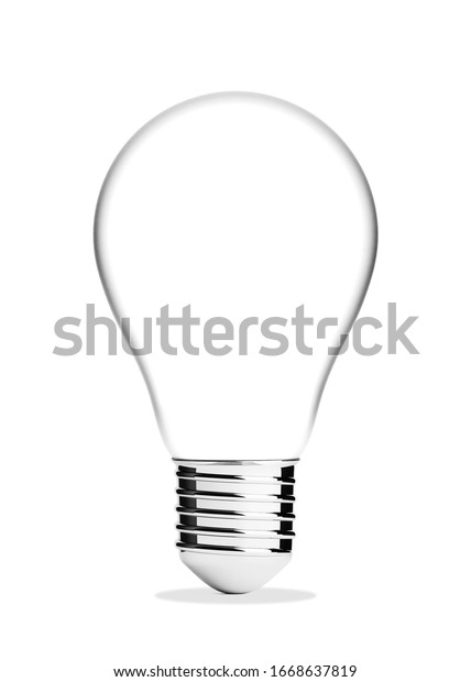 3d Render Light Bulb Isolation On Stock Illustration 1668637819 ...