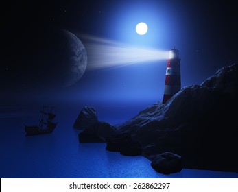 3d Illustration Submarine Passing Through Minefield Stock Illustration ...