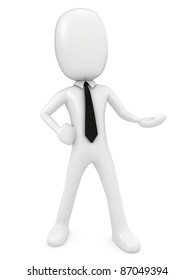 3d Render Man Presenting Stock Illustration 87049394 | Shutterstock