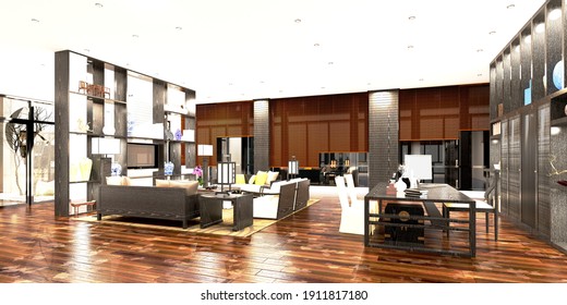 3d Render Manager Working Room Stock Illustration 1911817180 | Shutterstock