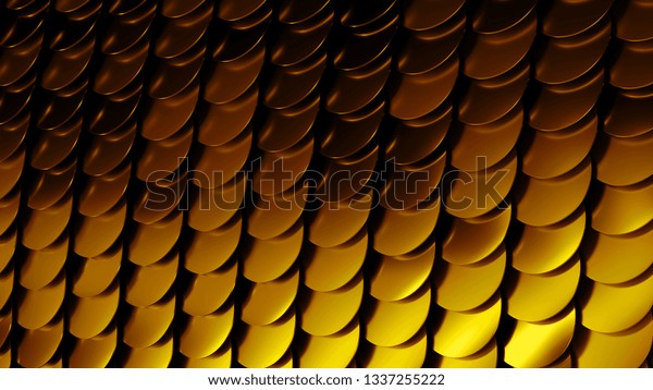 3d Render Metal Background Complex Bended Stock Illustration 1337255222 ...