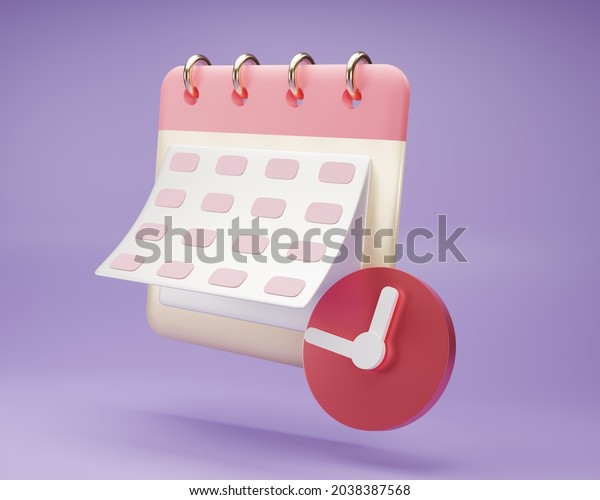 3d Render Minimal Pink Note Icons Stock Illustration 2038387568 ...