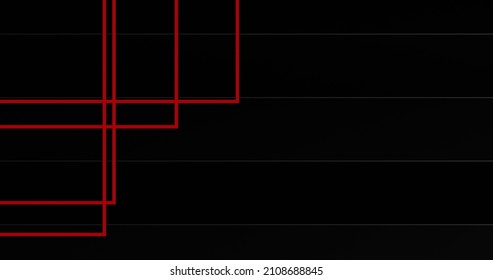 3d Render Minimalistic Background Red Rectangles Stock Illustration ...