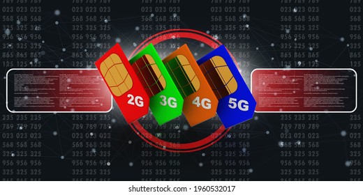 3d Render Mobile Sim Card Stock Illustration 1960532017 | Shutterstock