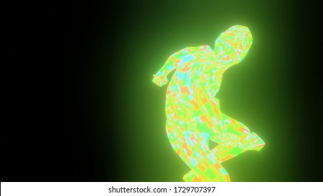 3d Render Model Fight Man Front Stock Illustration 1729707397 ...