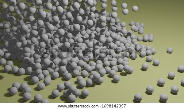 3d Render Model Grey Spheres Physics Stock Illustration 1698142357 ...