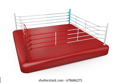 3d Render Modern Boxing Ring Opposing Stock Illustration 678686272 ...