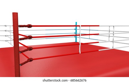 3d Render Modern Boxing Ring Opposing Stock Illustration 685662676 ...