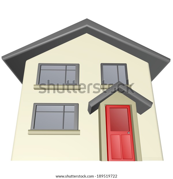 3d Render Modern Home Cut Out Stock Illustration 189519722 | Shutterstock