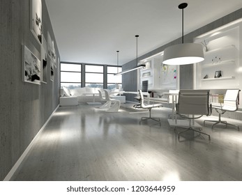 3d Render Modern Office 스톡 일러스트 1203644959 | Shutterstock