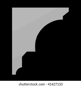 3d Render Moldings Profile Stock Illustration 41427133 | Shutterstock
