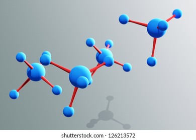 3d Render Molecules Stock Illustration 126213572 | Shutterstock