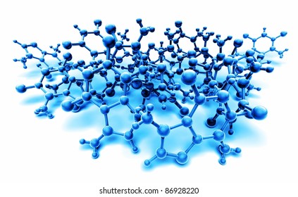 3d Render Molecules Stock Illustration 86928220 | Shutterstock