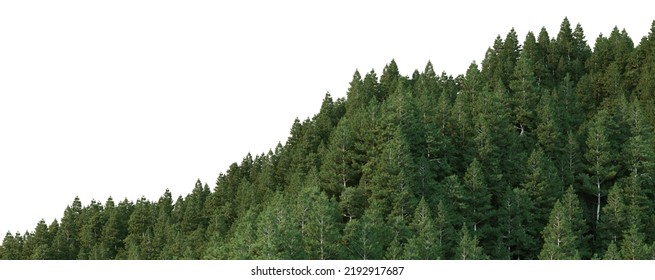 3d Render Mountains Pine Trees On Stock Illustration 2192917687 ...