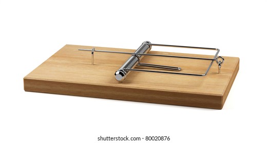 3d Render Mousetrap Isolated On White Stock Illustration 80020876 ...