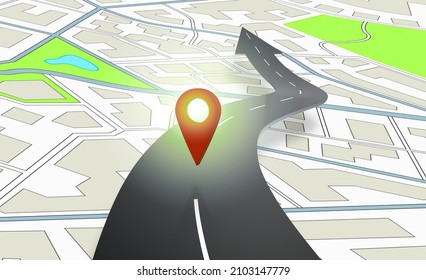 3d Render Navigator That Showes Gps Stock Illustration 2103147779 ...