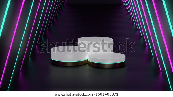 3d Render Neon Light Rods Pink Stock Illustration 1601405071 | Shutterstock