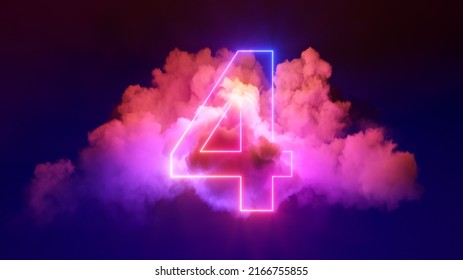770 Neon blue number 4 Images, Stock Photos & Vectors | Shutterstock